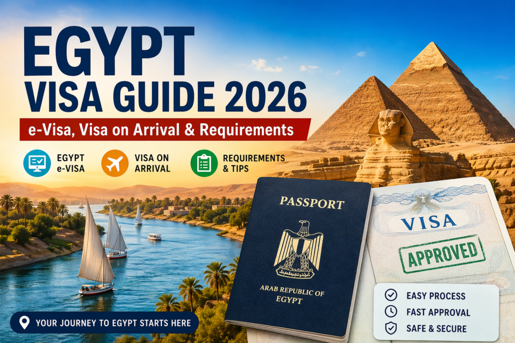 Egypt Visa Guide 2026: e-Visa, Visa on Arrival & Requirements